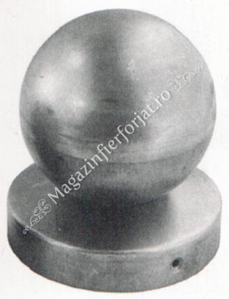 62.100.10 Capac pentru teava rotunda de D.100mm cu bila goala de D.100 ...