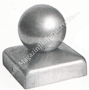 62.006.06 Capac pentru teava patrata de 60x60mm cu bila goala de D.60m ...
