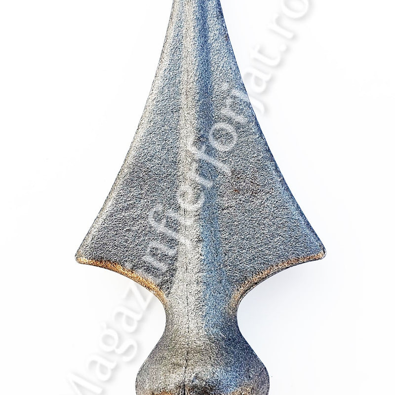 40.078 Varf de gard/porti model LANCE cu H.135mm si baza patrata 13x13 ...